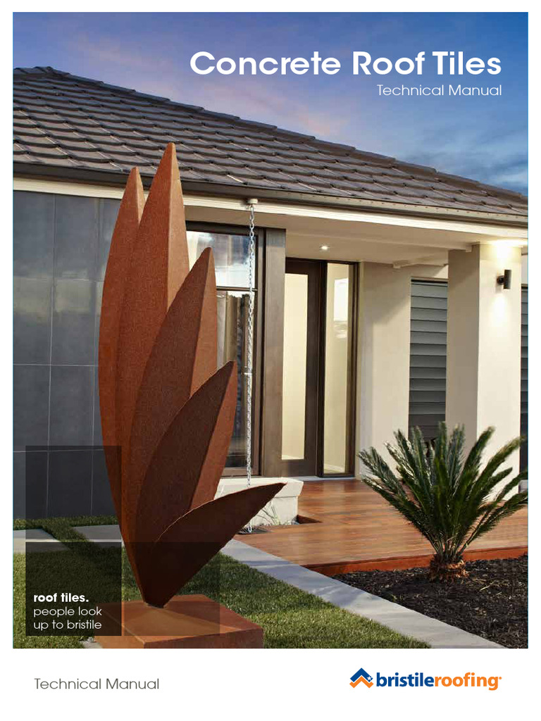 Bristile Concrete Roof Tiles Concrete Range Technical Manual | PDF ...