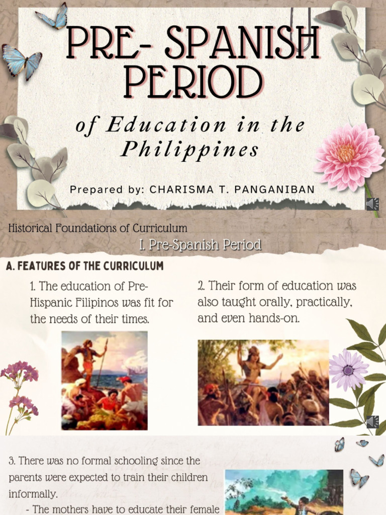 Pre-Spanish Period of Education in The Philippines | PDF