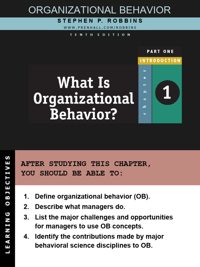 OB ch01 What Is OB | PDF