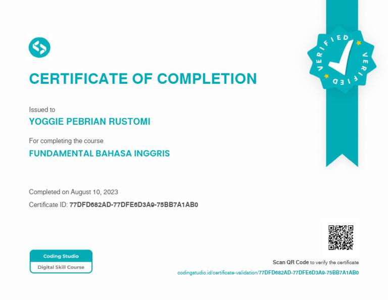 Fundamental-Bahasa-Inggris-Certificate-Coding-Studio | PDF