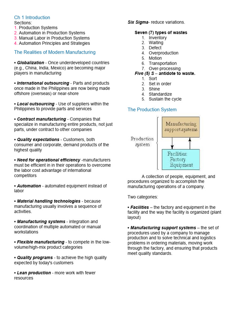 Electives Reviewer | Download Free PDF | Automation | Electric Motor