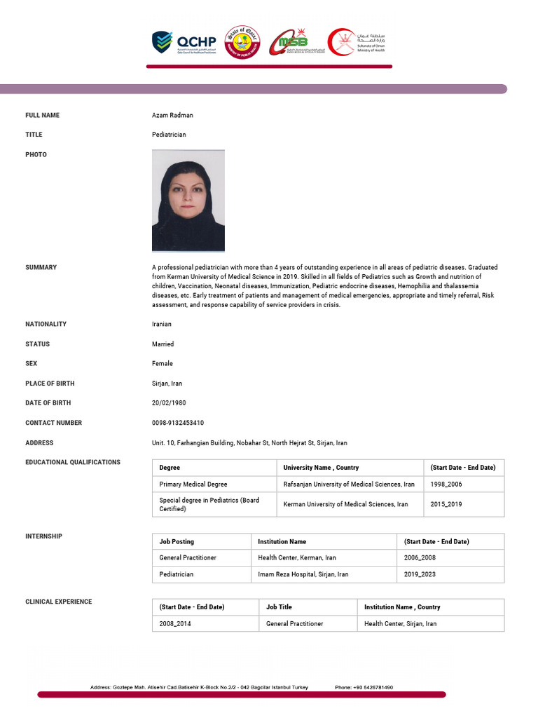 Resume_Azam Radman | PDF