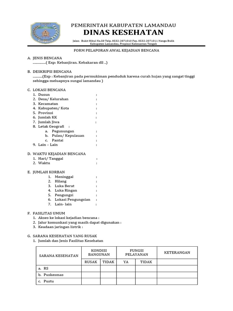 Form PE Banjir | PDF
