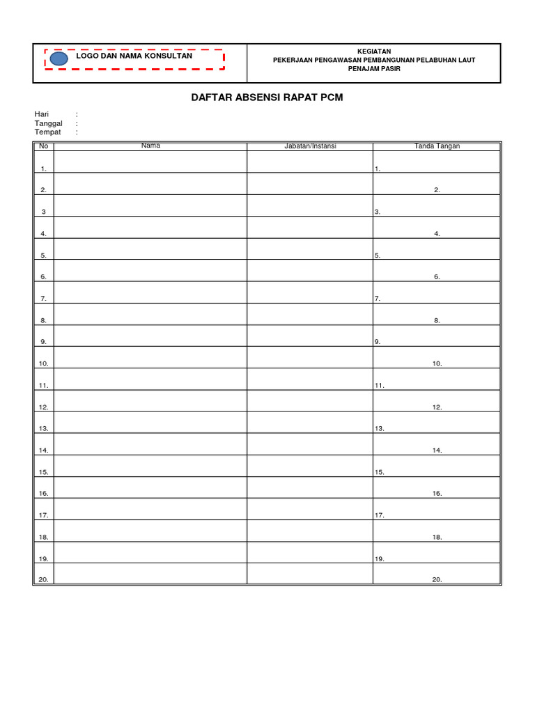 BAB 4c. Contoh Form Pengawasan | PDF