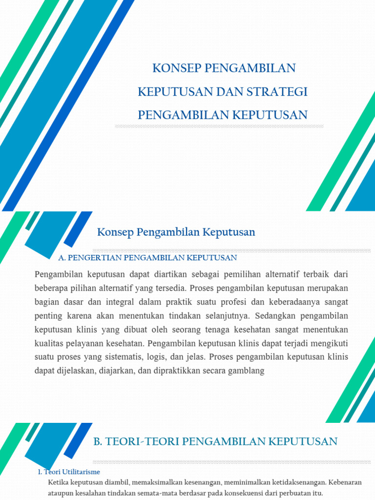 Konsep Pengambilan Keputusan Pdf