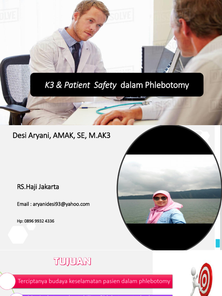 K3 & Pasien Safety DLM Phlebotomy | PDF