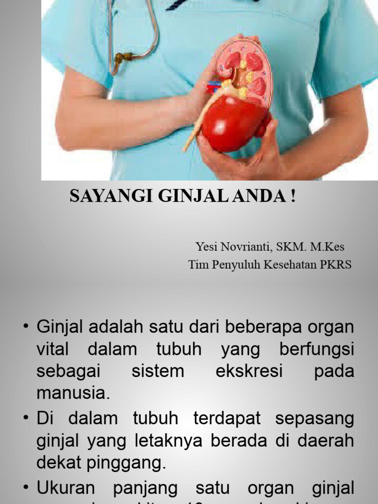 Sayangi Ginjal Anda ! | PDF