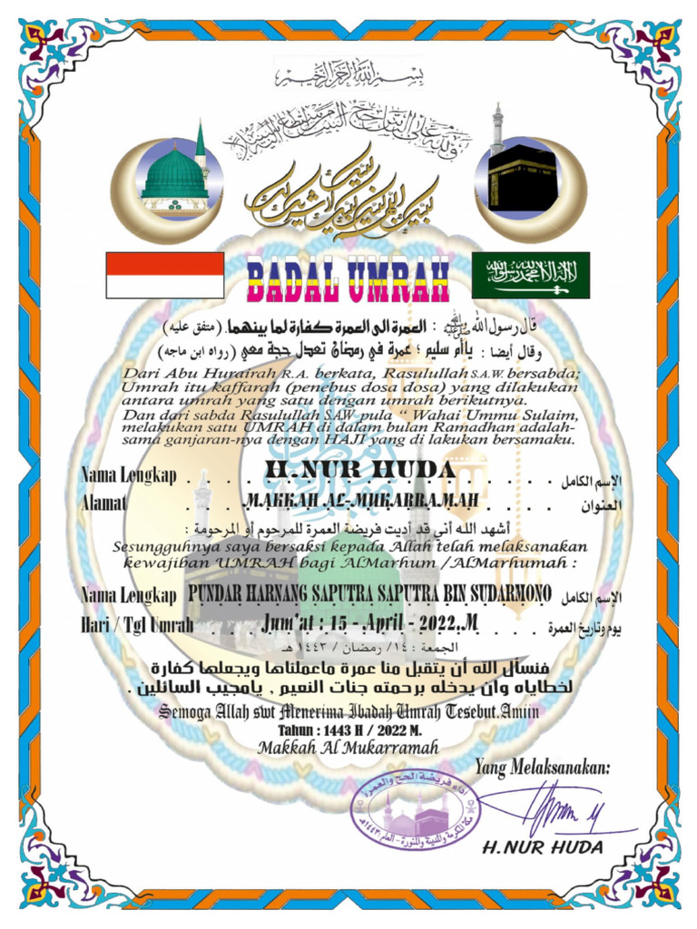 BDL Umrah Rmdan Piagam Ramadan | PDF
