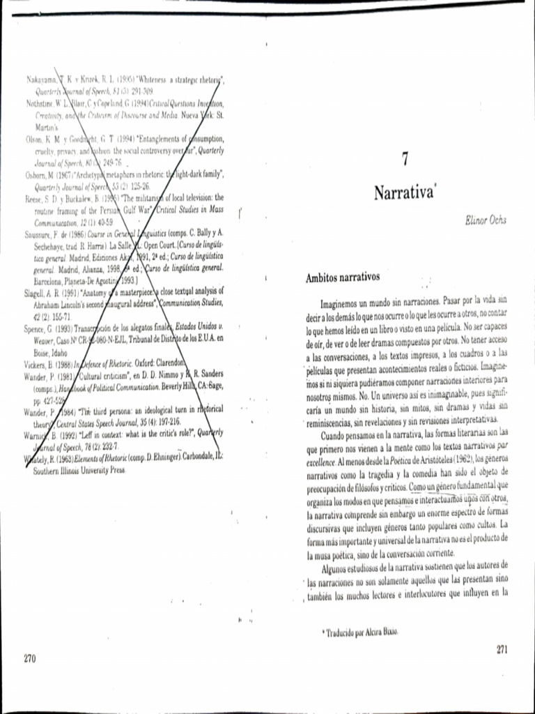 Narrativa Elinor Ochs - 230917 - 132350 | PDF