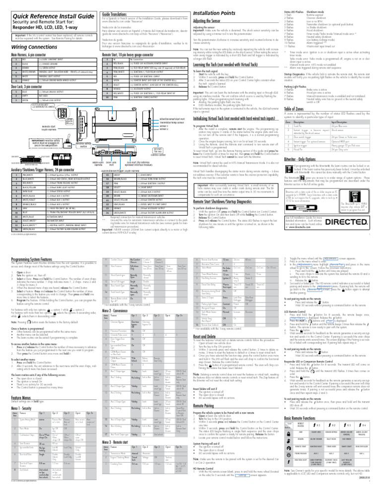 Viper 5606v Installationsmanual | PDF | Relay | Flash (Photography)