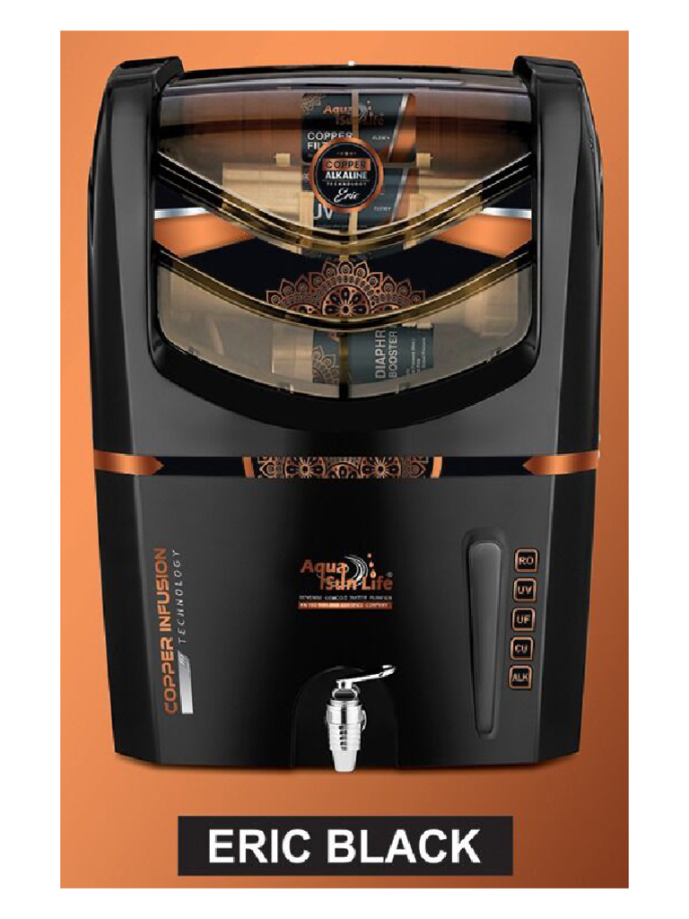 Aqua Sun Life Eric Black Copper Ro Water Purifier | PDF