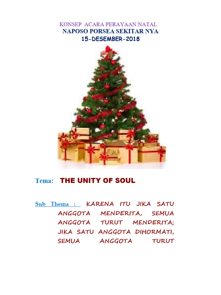 Konsep Acara Natal NPS | PDF | Seni