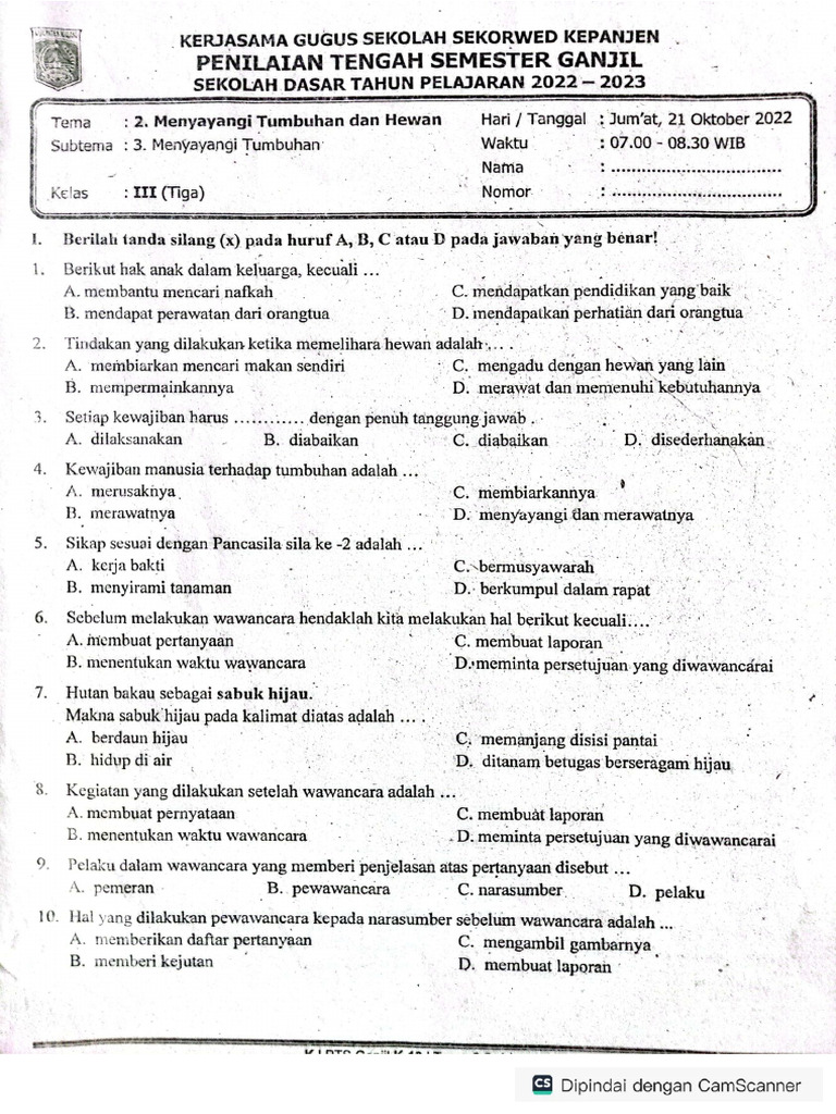 tema 2 subtema 3 kls 3 | PDF