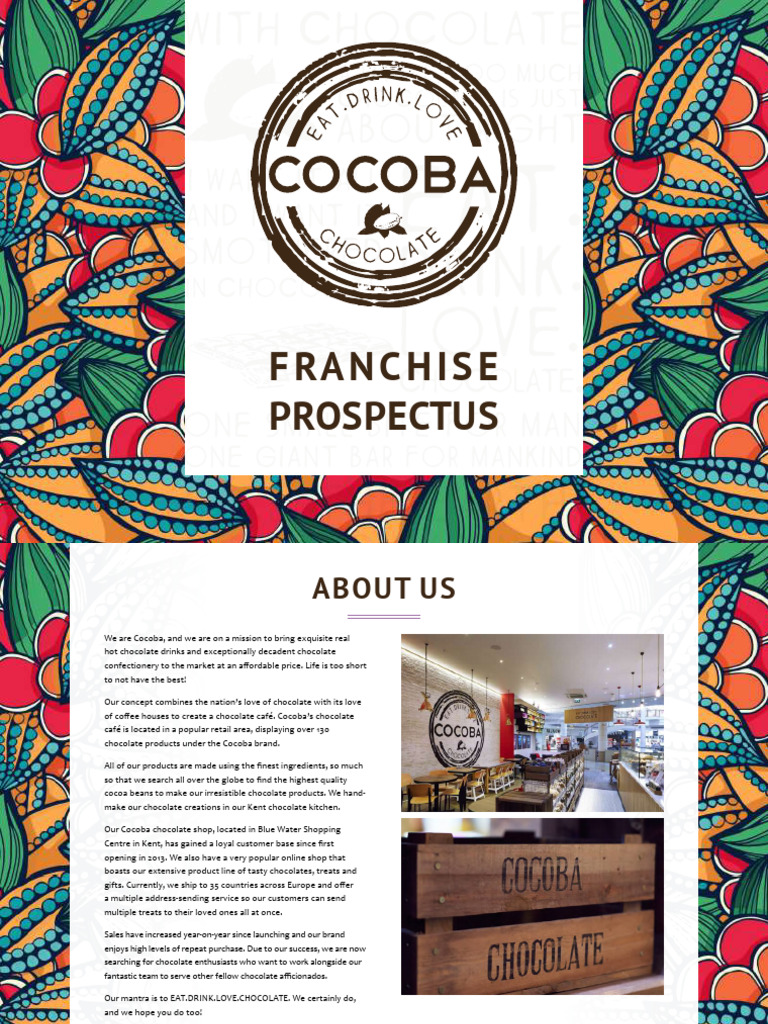 Cocoba Prospectus | PDF | Franchising | Loans