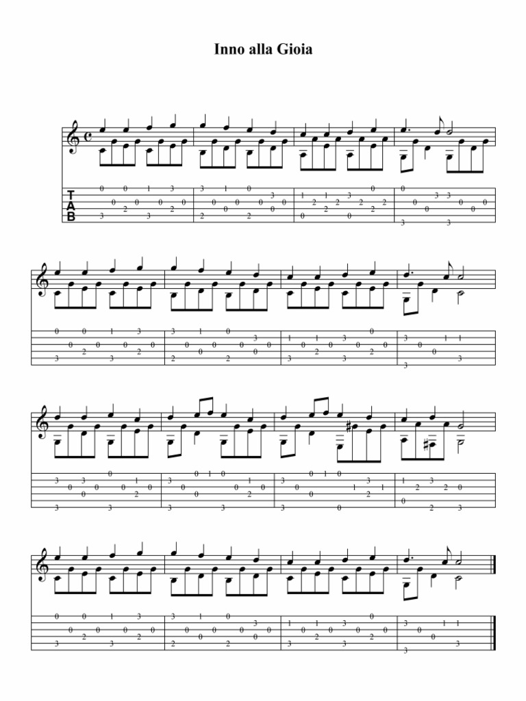 Beethoven Ode To Joy Guitar Tab Pdf 4622