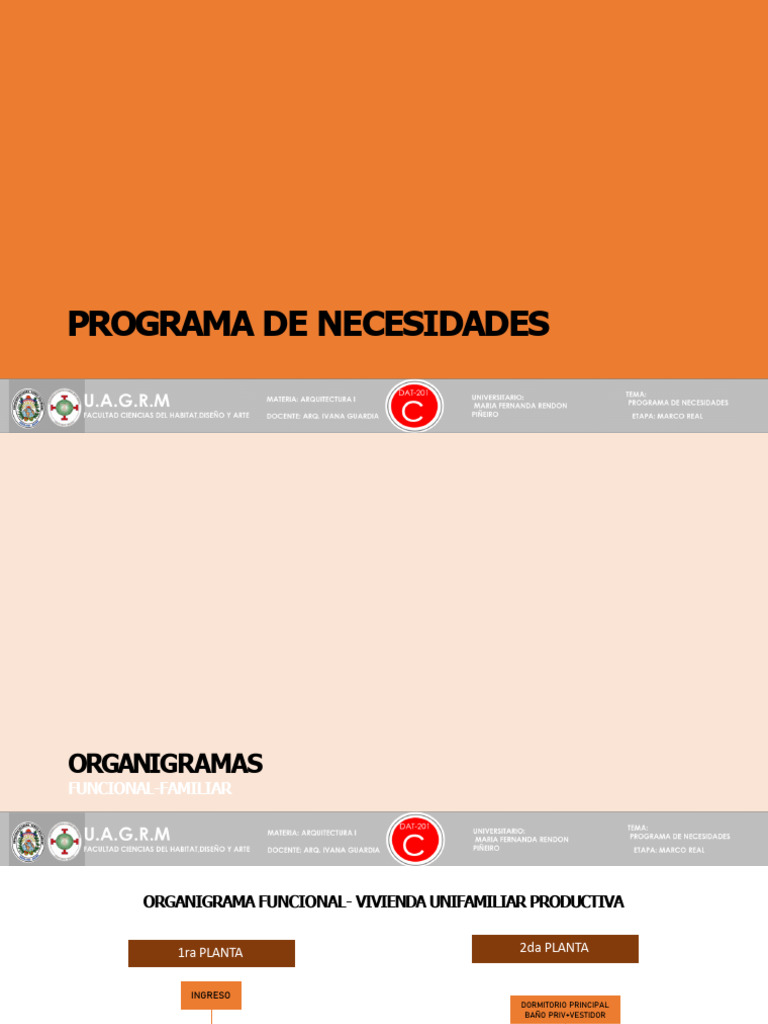 PROGRAMA DE NECESIDADES Vivienda | PDF