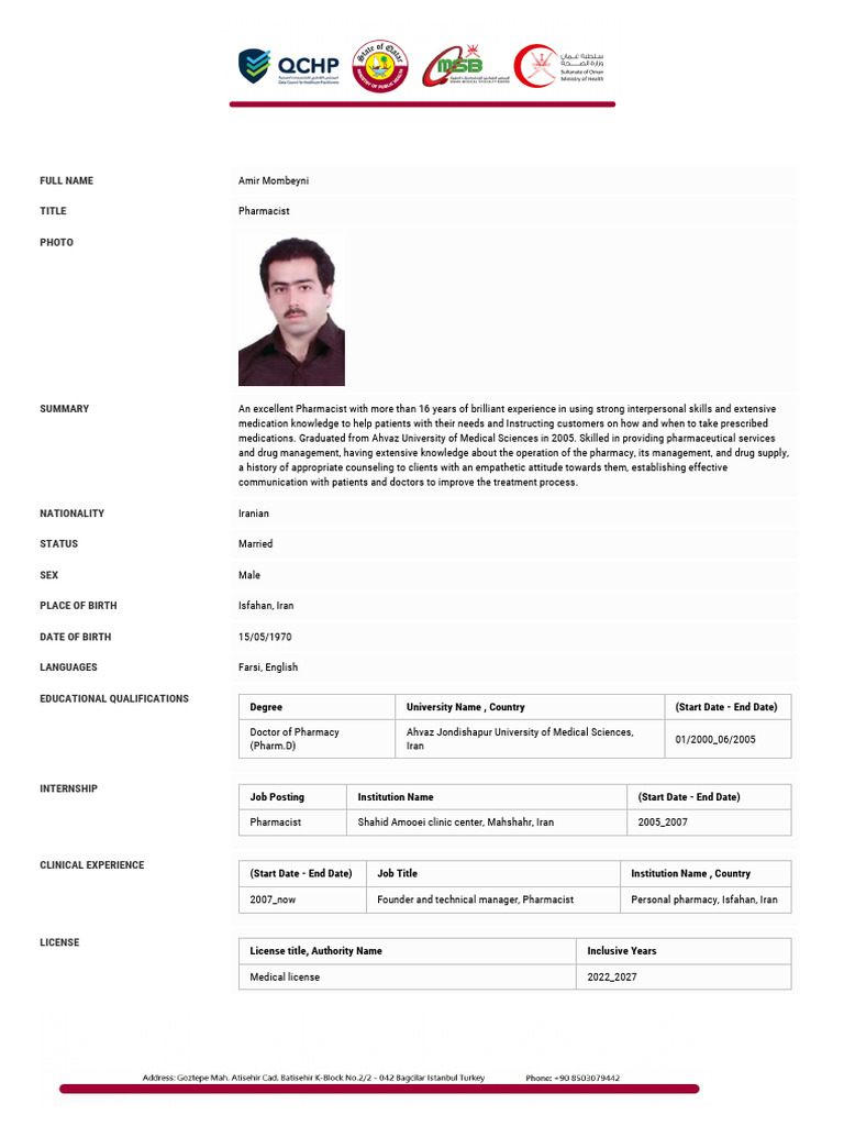 Resume - Amir Mombeyni | PDF