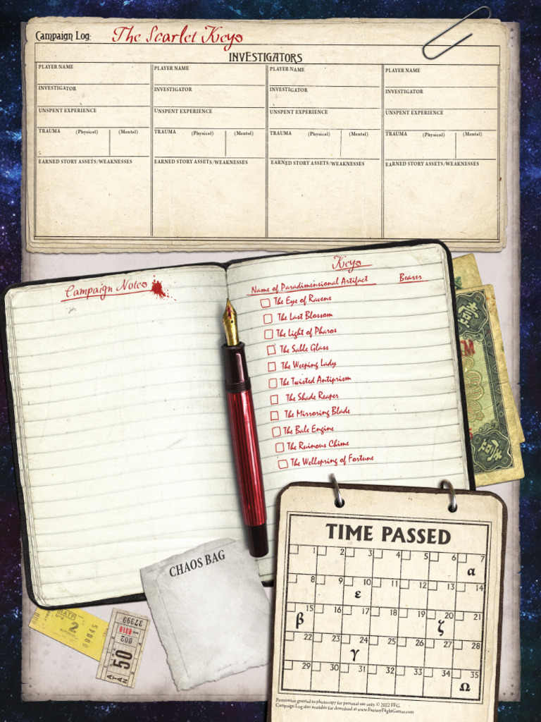 The Scarlet Keys Log | PDF