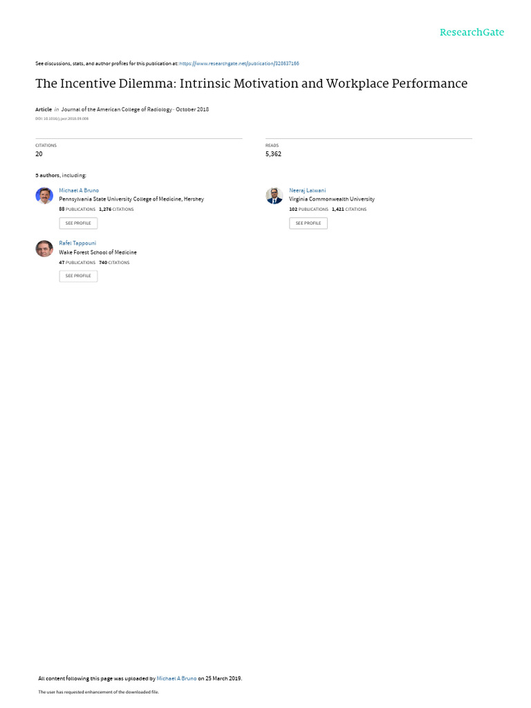 Incentive Pdf Motivational Motivation