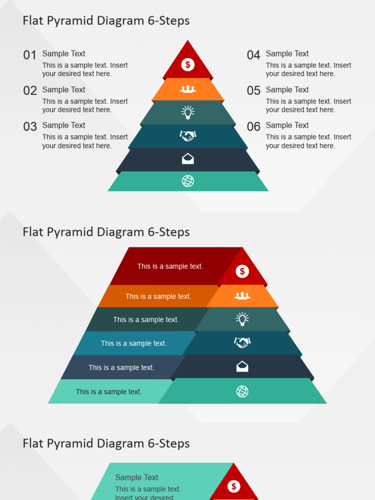 6643 03 Flat Pyramid Diagram 6step | PDF | Teaching Methods & Materials