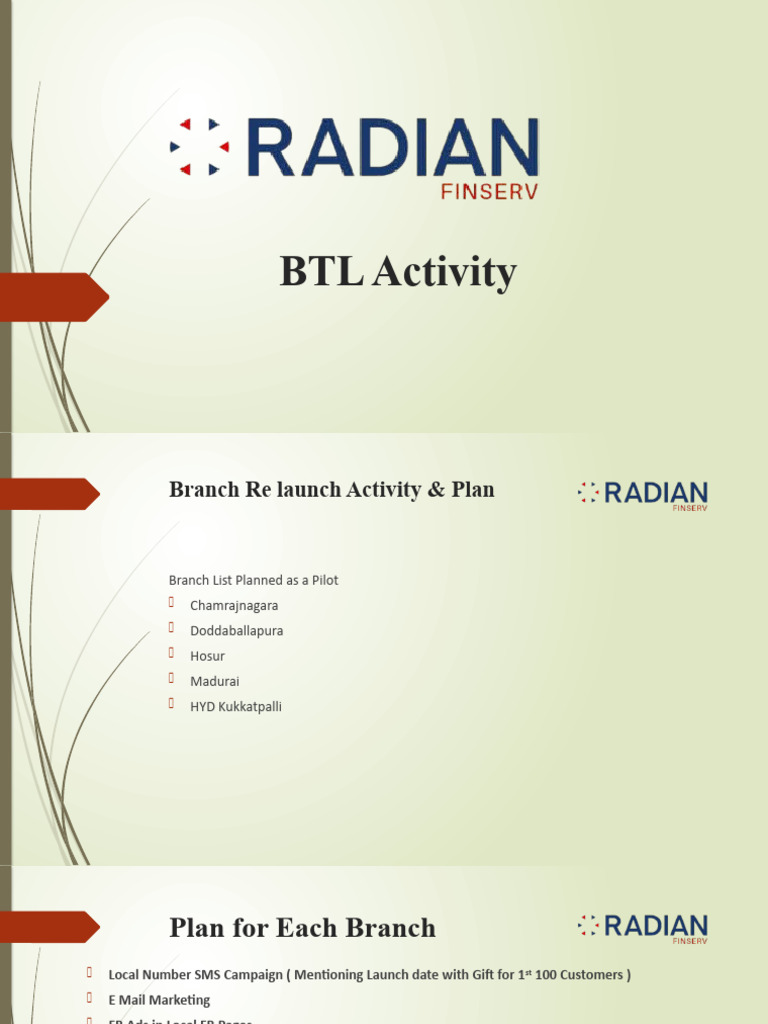 BTL Activity | PDF