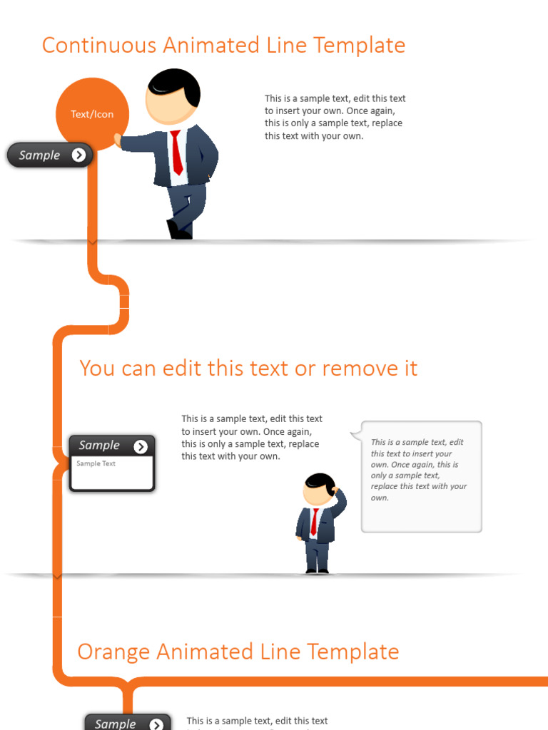 8116 01 Animated Orange Line Template | PDF