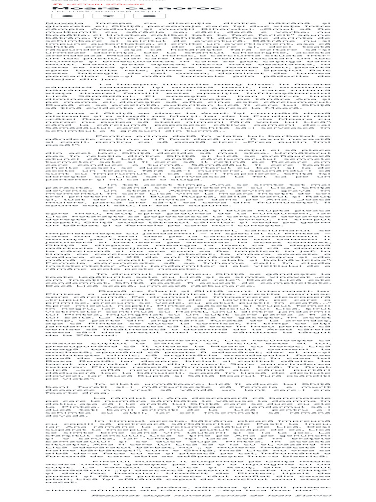 Moara Cu Noroc 1 | PDF