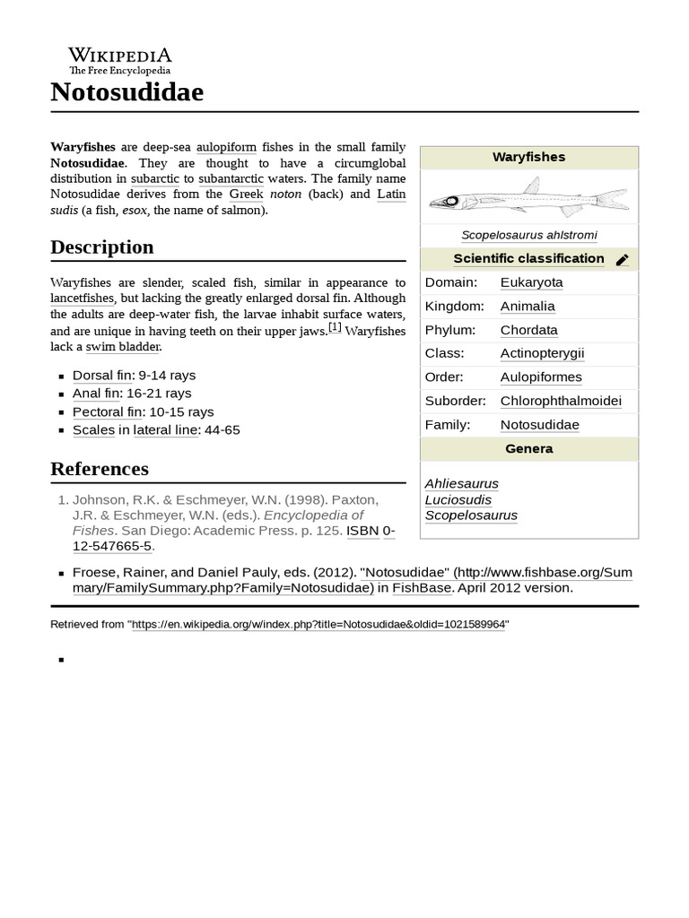 Notosudidae | PDF | Science & Mathematics