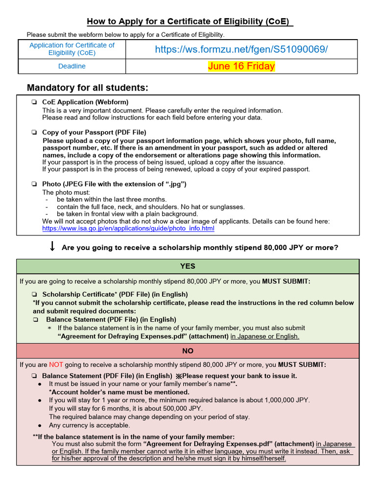 【How to Apply for a CoE - 202310】En | PDF