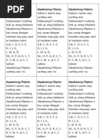 Fil1 - Q2 - Mod3 - Alpabetong Filipino Tunog, Letra, at Pagkakasulat | PDF