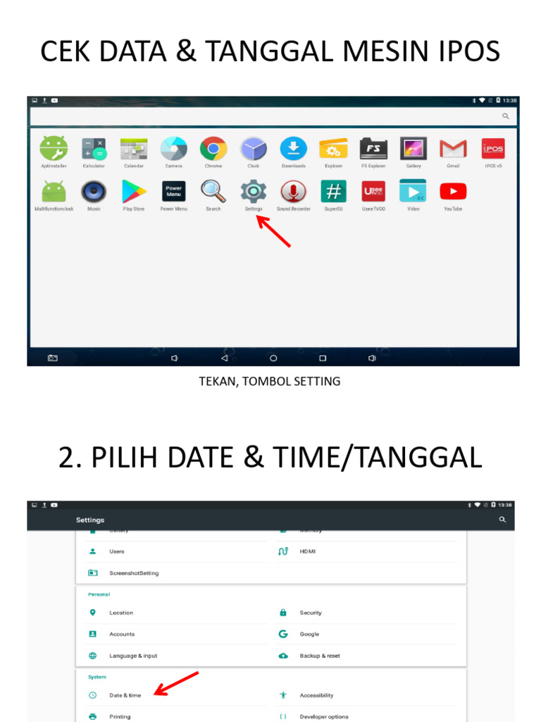 6. MODUL CEK TANGGAL DAN WAKTU MESIN IPOS PDF | PDF
