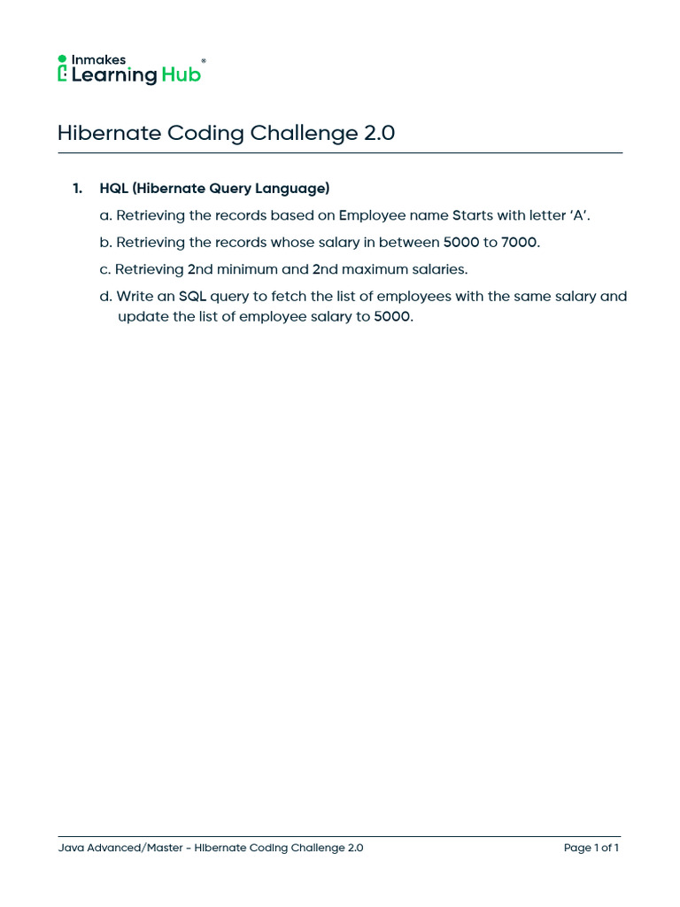 Hibernate Question 2 | PDF