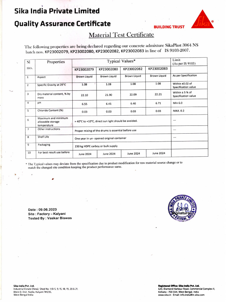 SikaPlast 3064 NS | PDF