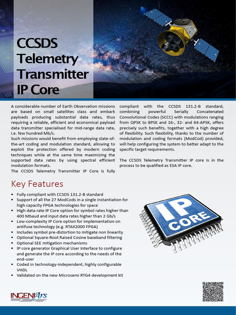 ING-PUB-CCSDS TM IP Core-En-V1.21 Microchip | PDF