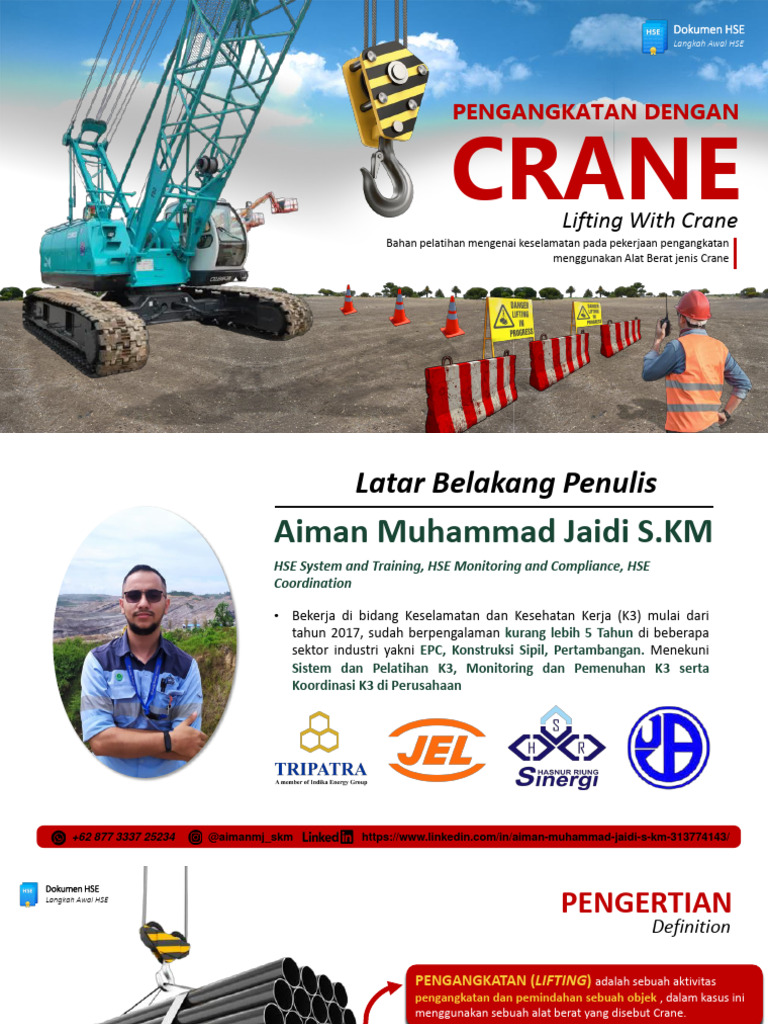 Rencana Pengangkatan Menggunakan Crane | PDF