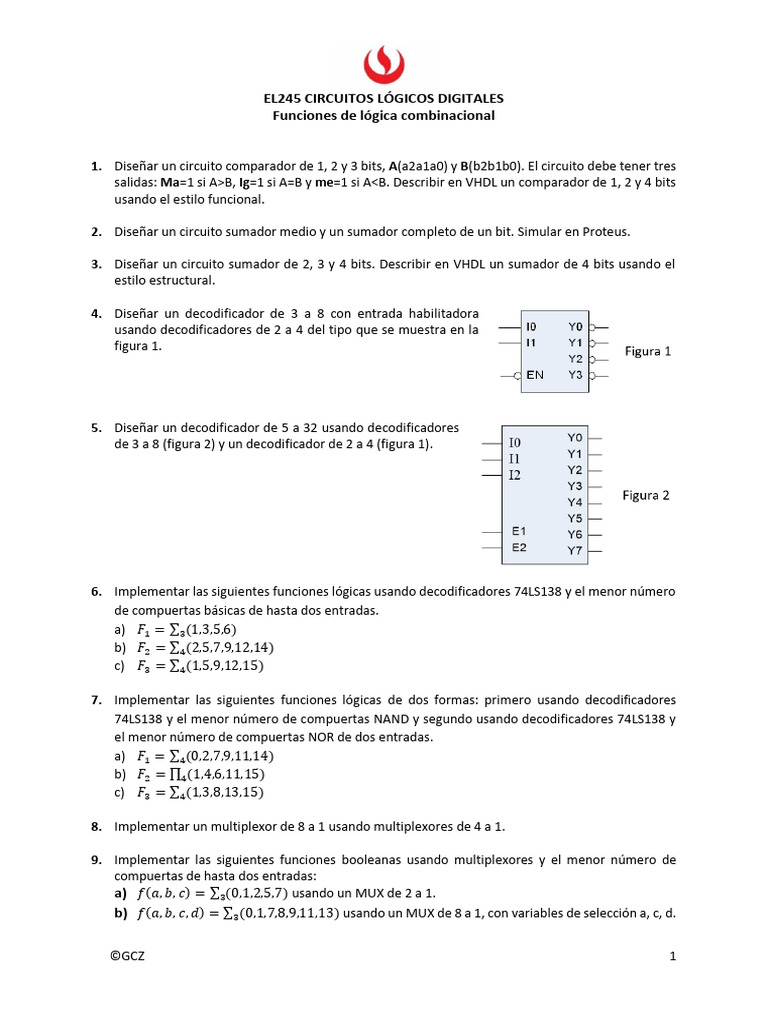 Diseño de Circuitos Lógicos en VHDL | PDF