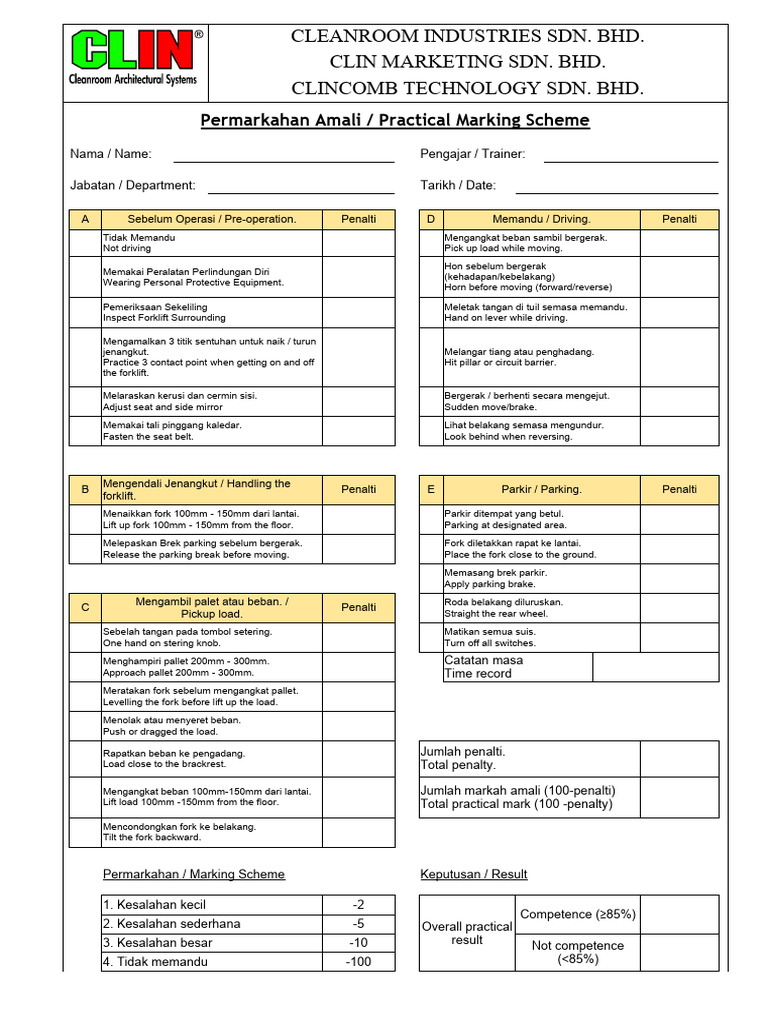Forklift Operations Safety Training Pdf Forklift