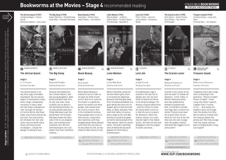 Bookworms Movies 4 | PDF | Little Women | The Scarlet Letter