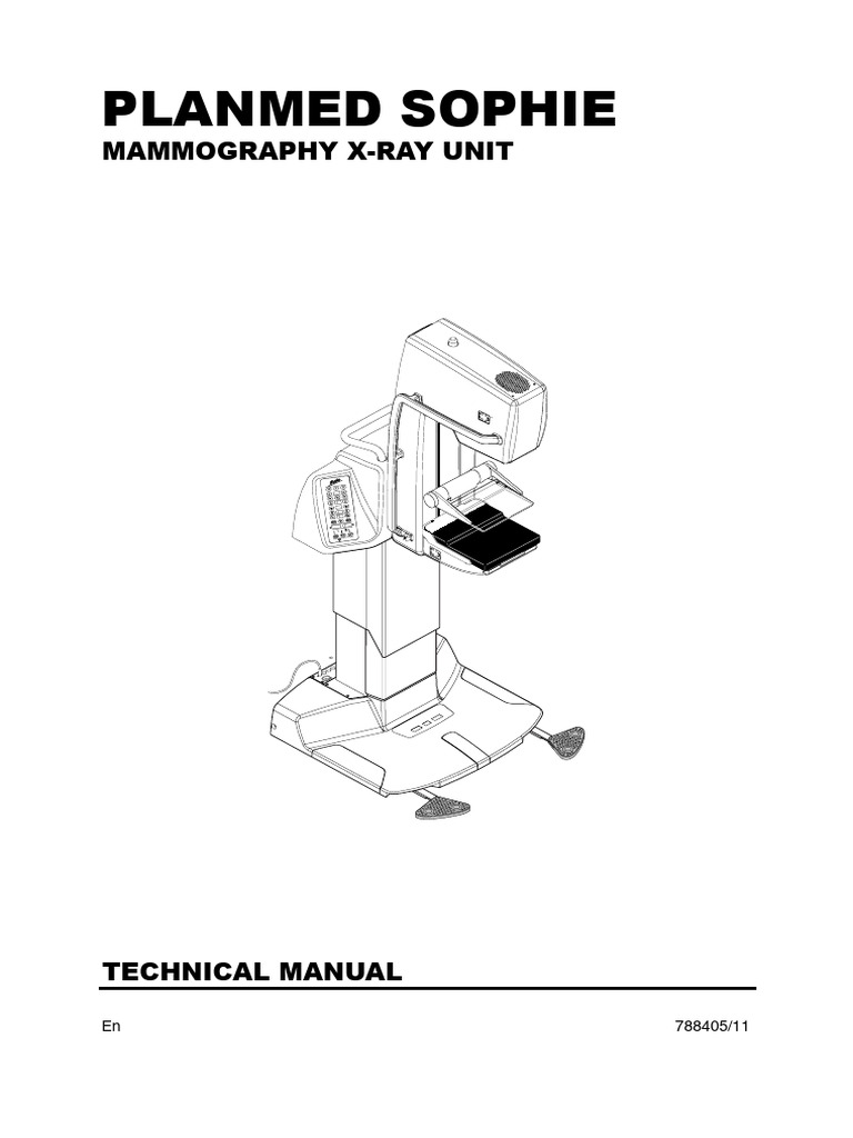 Planmed Sophie Mammography X-Ray Unit Technical Manual 788405 - 11 Lat ...