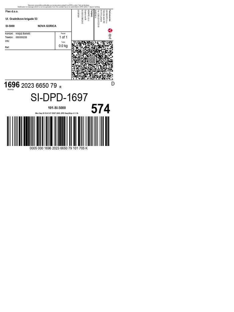Parcel Labels 2023 09 25 10 41 07 | PDF