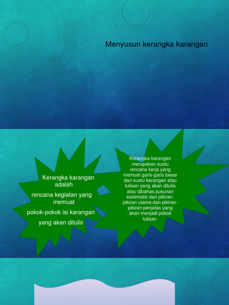 Menyusun Kerangka Karangan Pdf