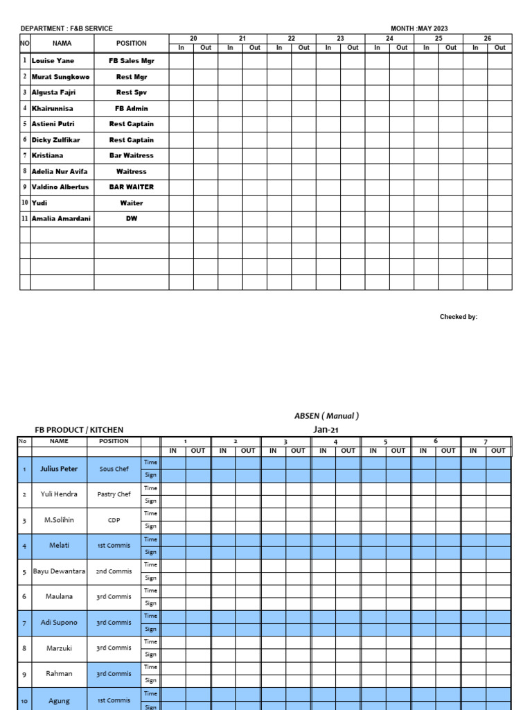 ABSEN MANUAL FBS 2023 | PDF