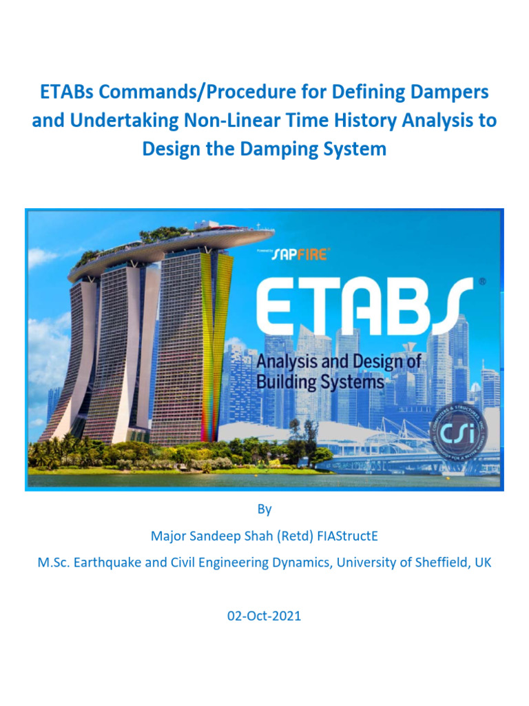 ETABs Non-Linear Analysis Guide | PDF
