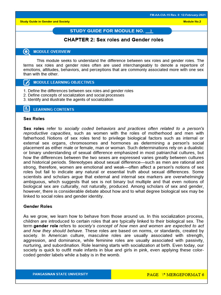 Gee2 Module 2 Sex And Gender Roles Pdf