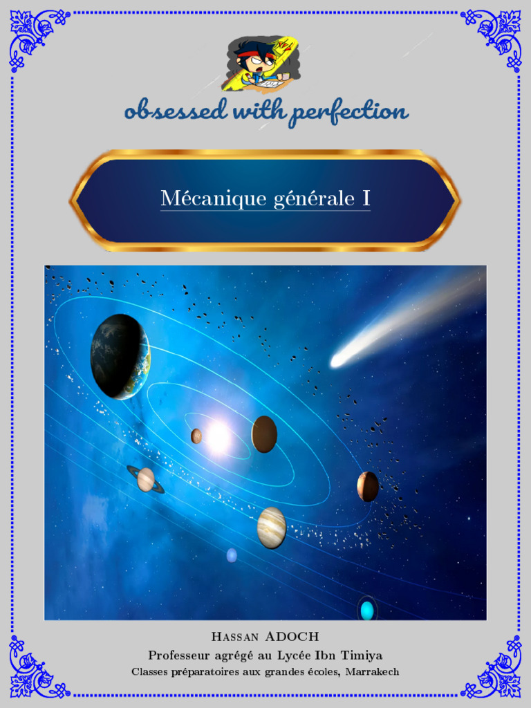 Mécanique Générale I (Cours) | PDF