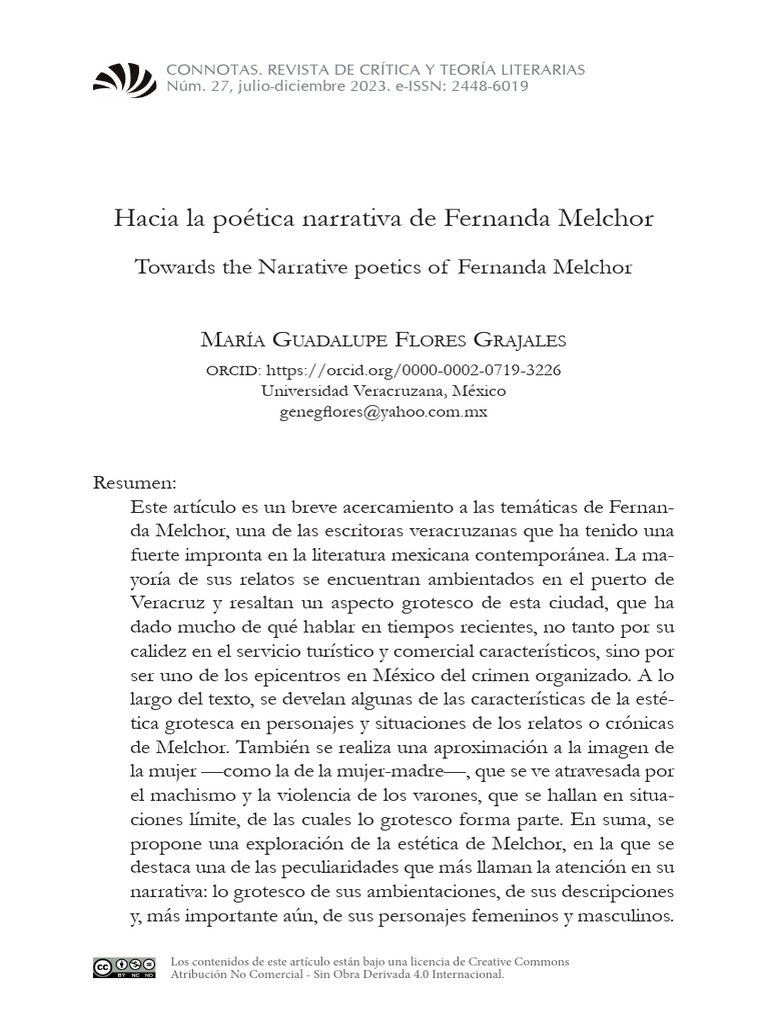 Narración de Fernanda Melchor | PDF | Novelas | Narración