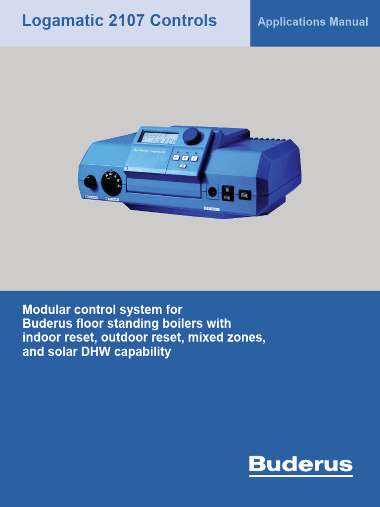 Logamatic 2107 Controls Applications Manual 06.2018 Us | PDF ...