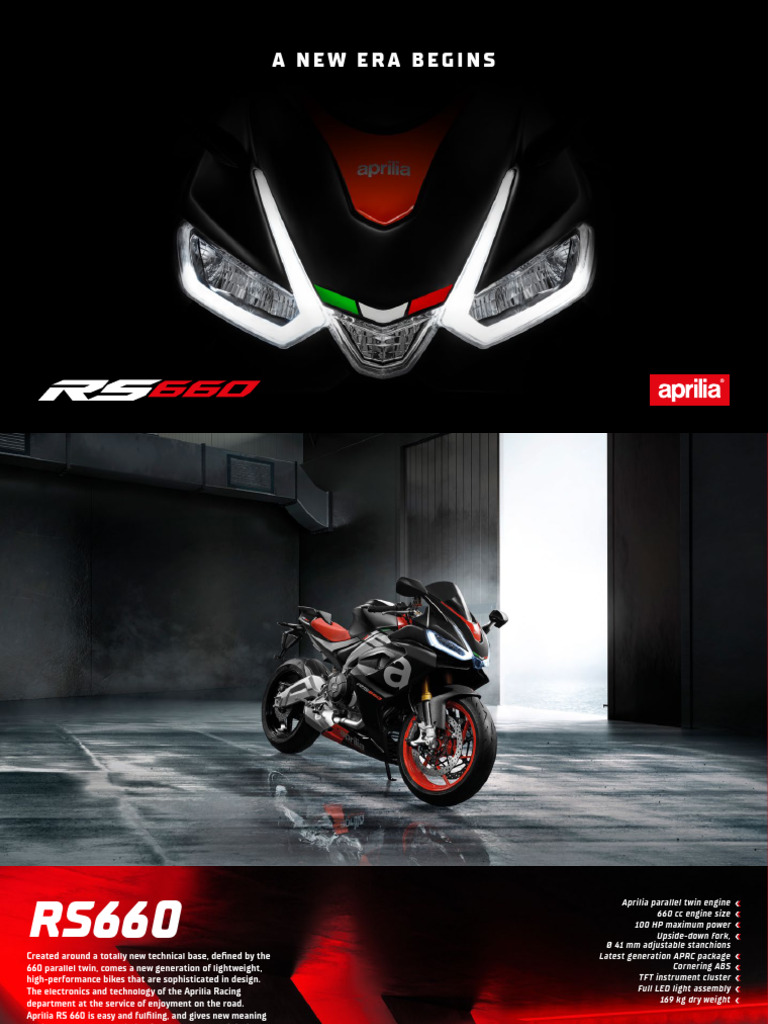Aprilia RS 660: 100 HP Sports Bike | PDF