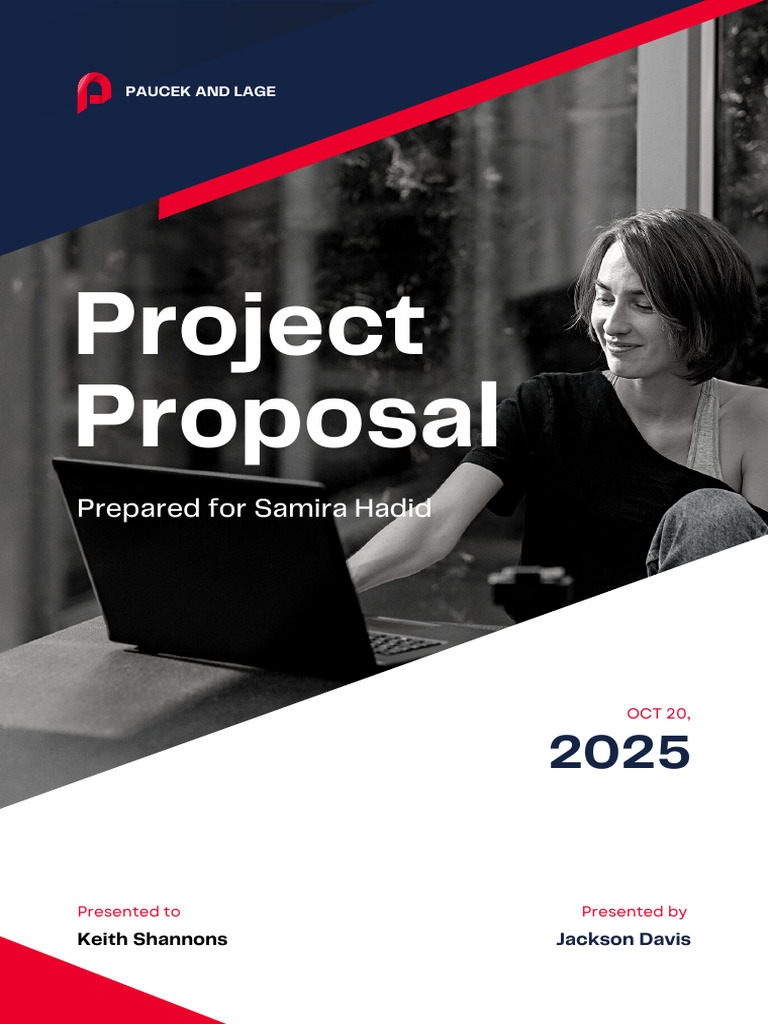 Navy and Red Modern Company Project Proposal | PDF