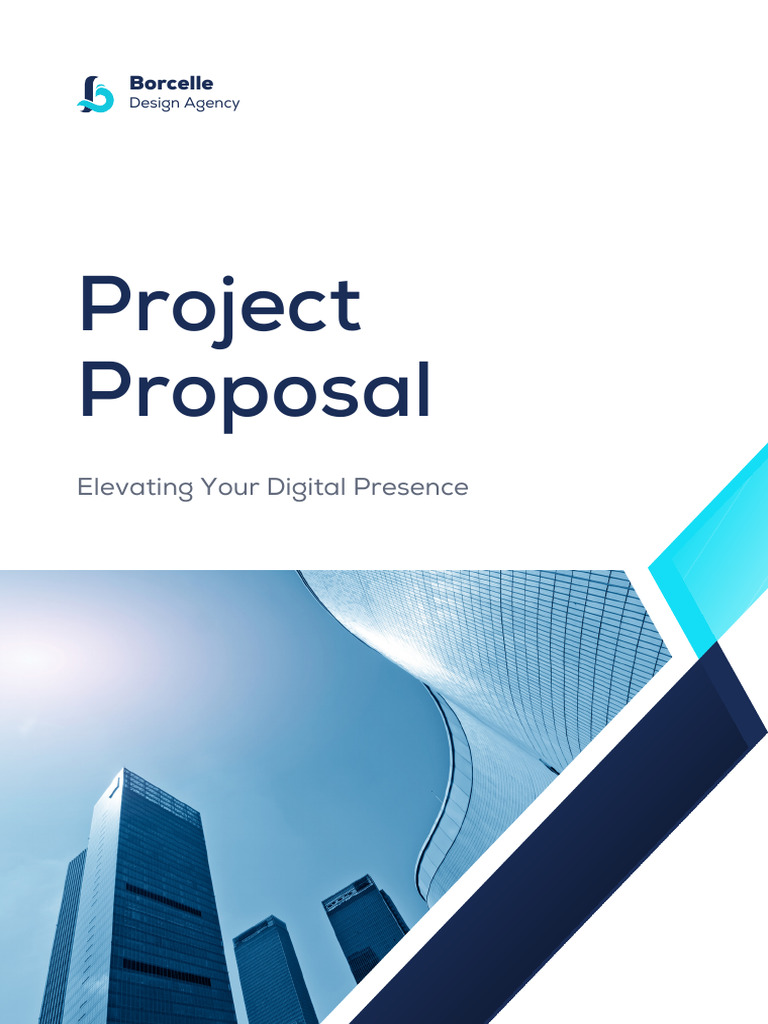 Blue and White Minimalist Digital Marketing Project Proposal | PDF